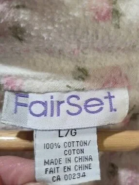 fairset | Intimates & Sleepwear | Large Cottagecore 9s Floral Cotton ...